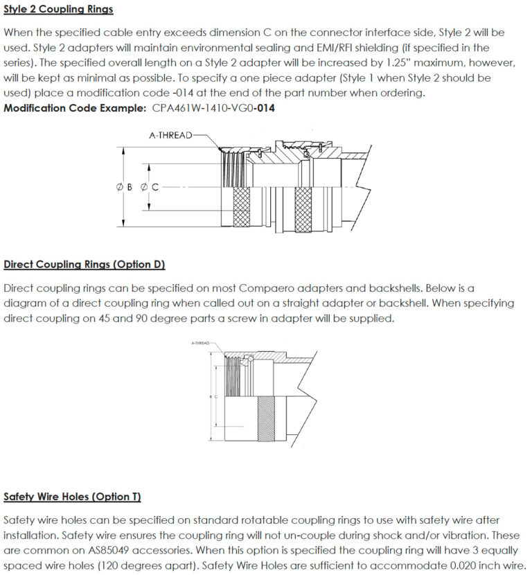 Extender Backshells | Compaero